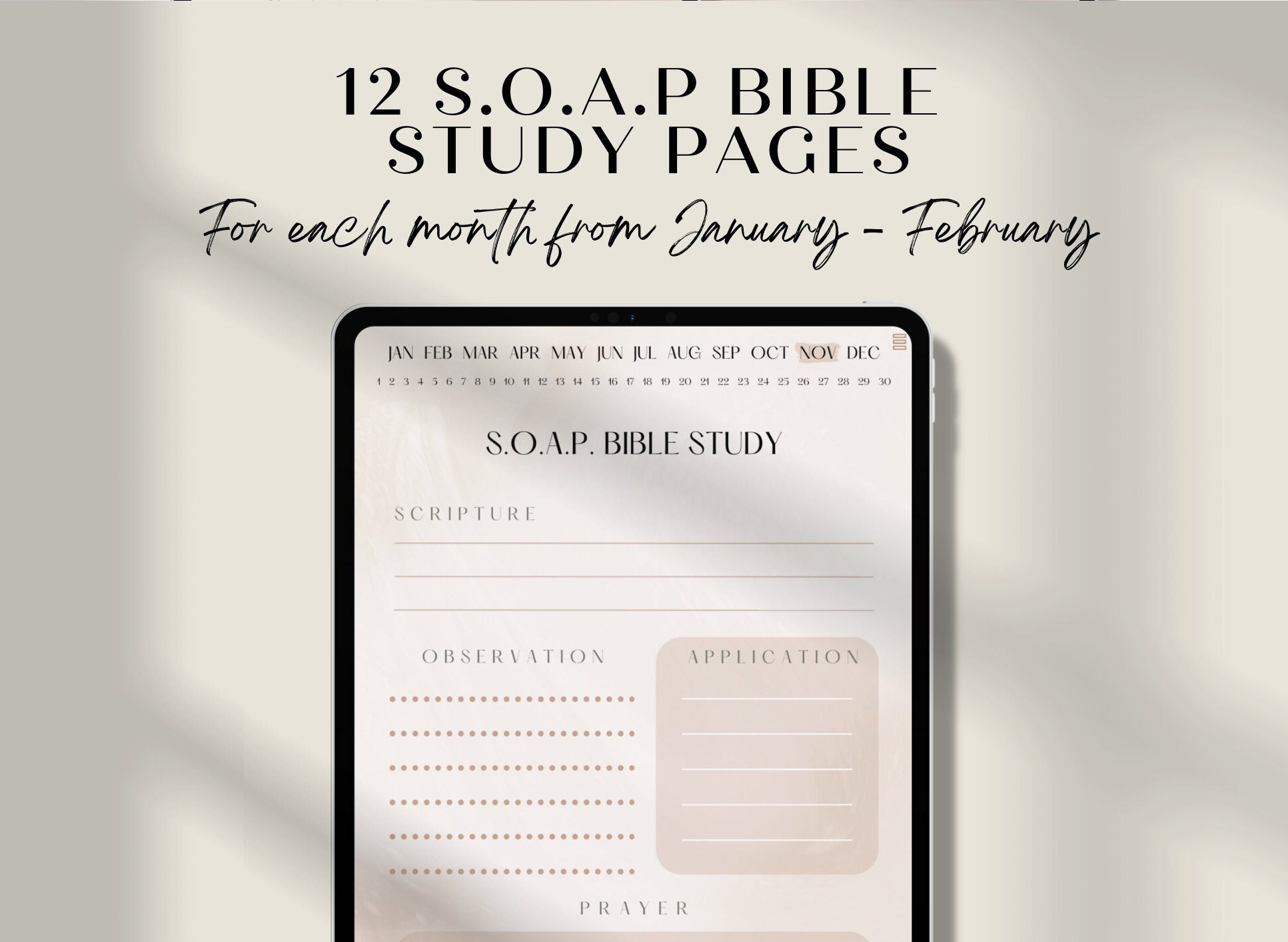 Digital Bible Study Journal Bible Study Planner Faith - Etsy