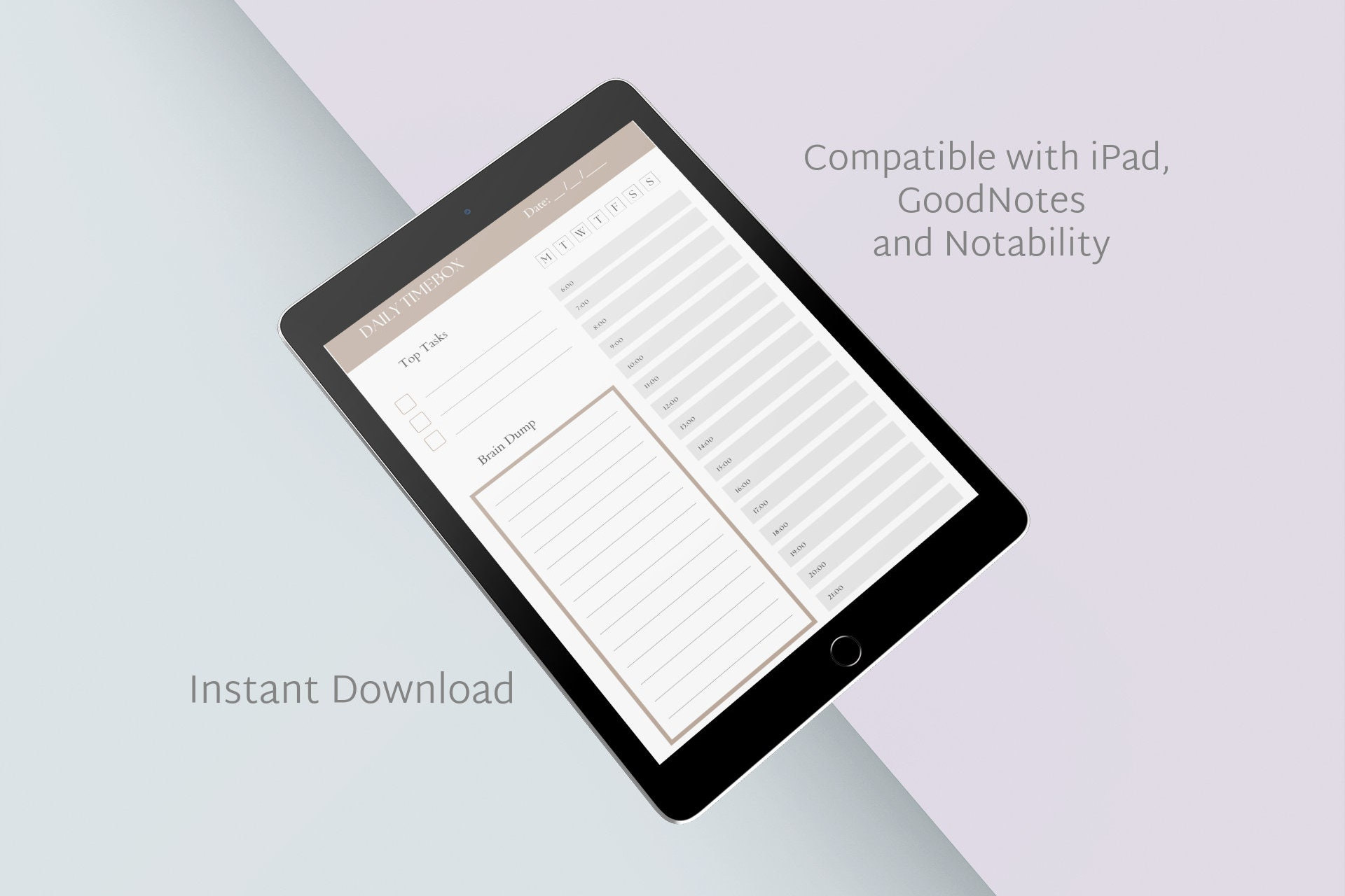 Daily Timeboxing Planner Template| Time Box Planner| Time Blocking|for ...