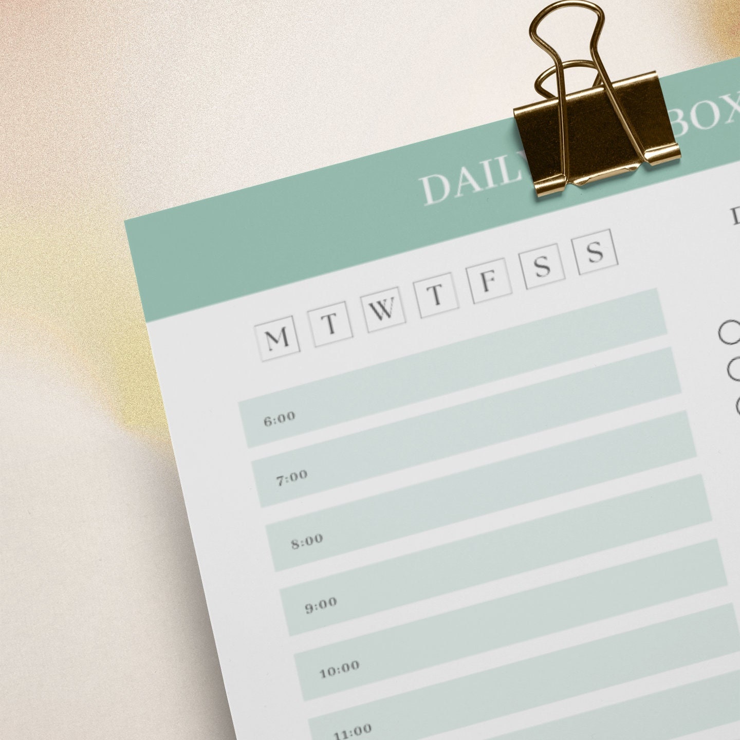 Daily Timeboxing Planner Template Time Box Planner Time Blocking for ...