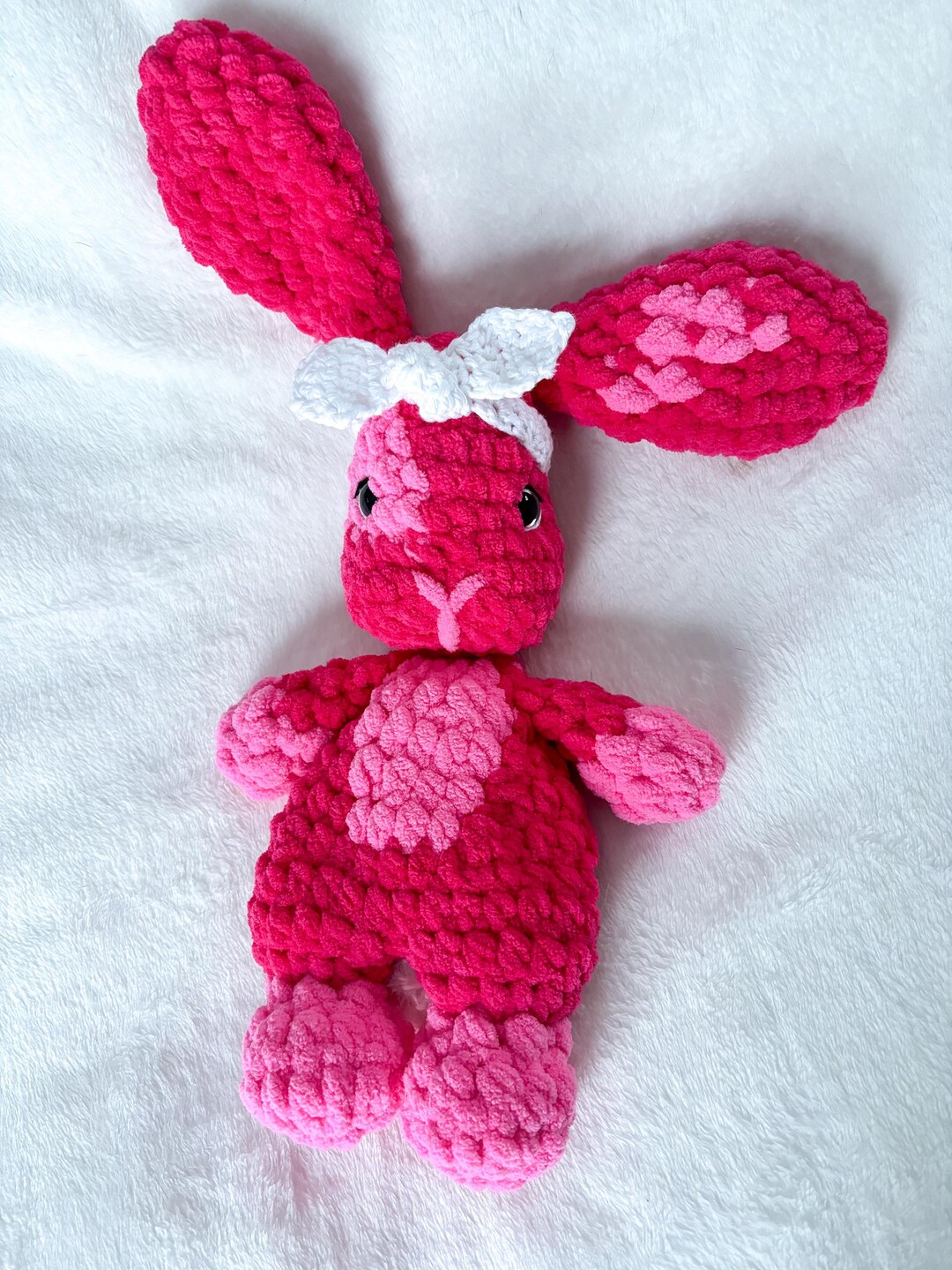Crochet Pink Bunny Plushie | Crochet Bunny | Hand Made Gifts | Hand ...