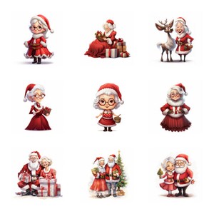 Mr & Mrs Claus Clipart Christmas Clip Art Cute Christmas Images for ...