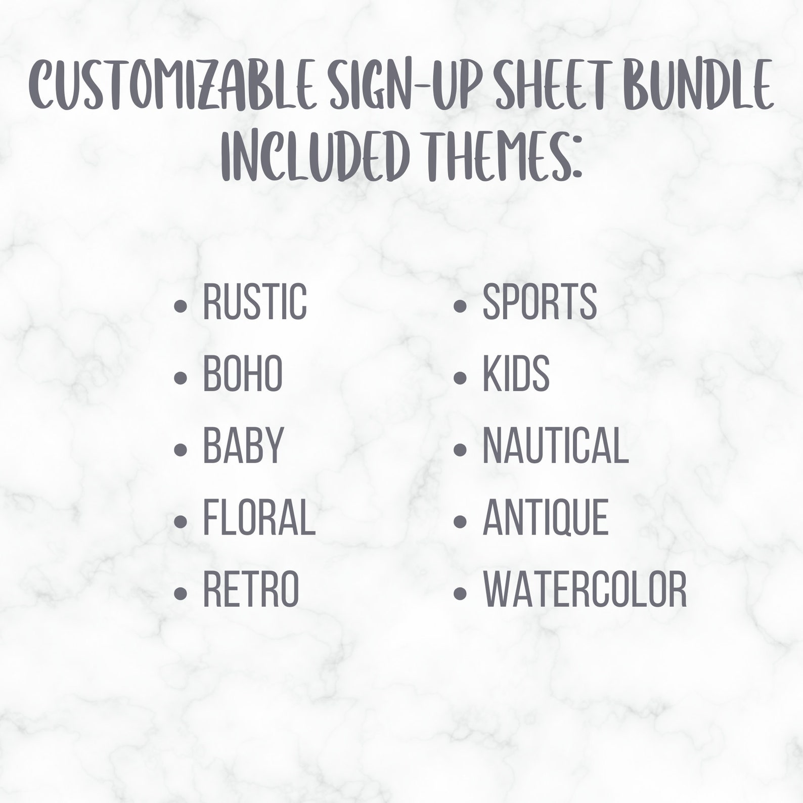 Editable Sign up Sheet Template Editable Template Printable Sign up ...