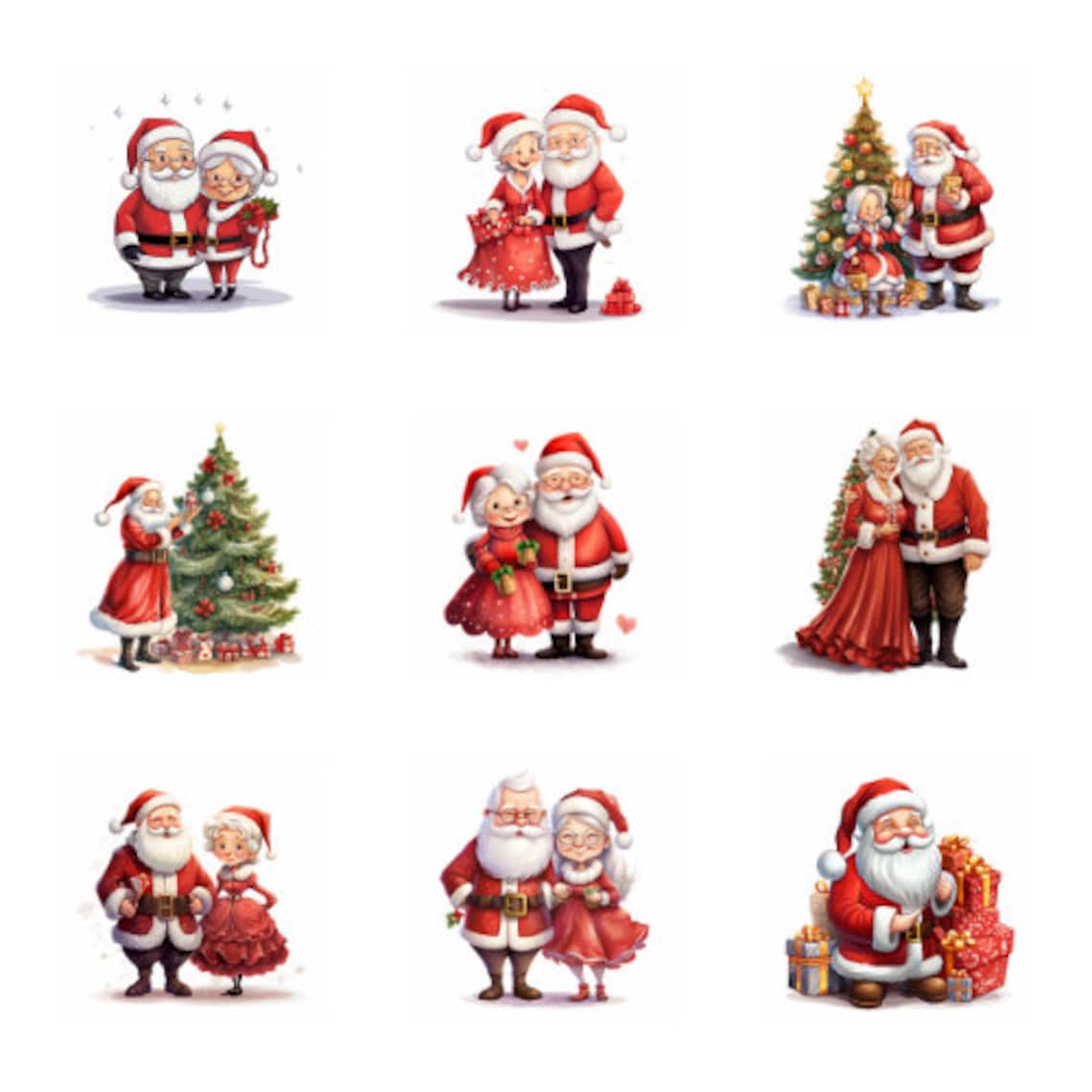 Mr & Mrs Claus Clipart Christmas Clip Art Cute Christmas Images for ...