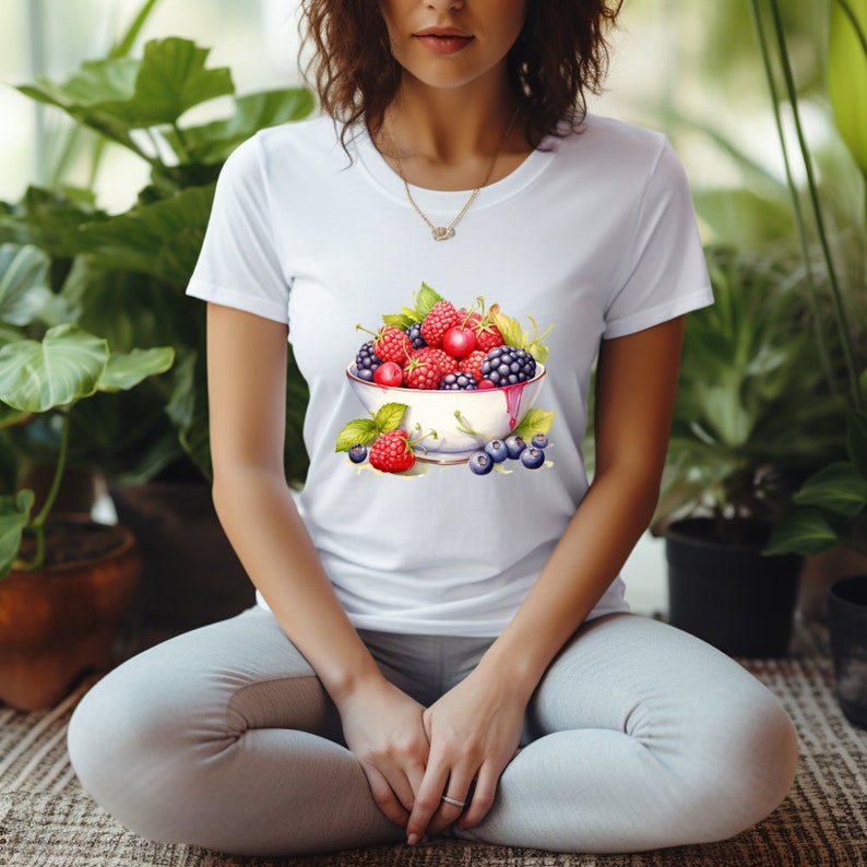 Watercolor Berry Clipart Fruit Clipart Mixed Berries - Etsy