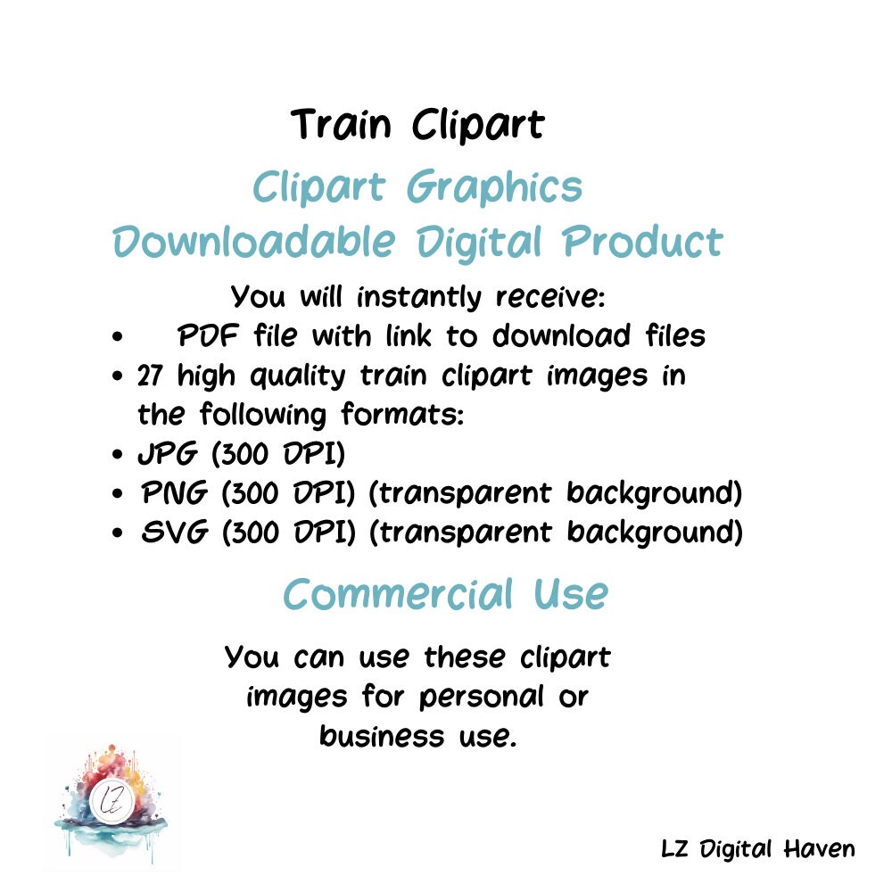 Train Clipart Bundle for Digital Projects Train Svg Train Png Train Jpg ...