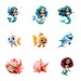Mermaid Clipart for Digital Projects 3D Clipart Bundle Ocean Clipart ...