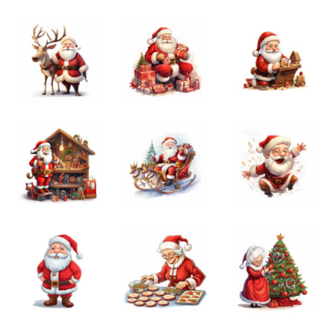 Mr & Mrs Claus Clipart Christmas Clip Art Cute Christmas Images for ...