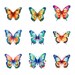 Butterfly Clipart SVG Bundle Layered Butterfly Butterfly Wings - Etsy
