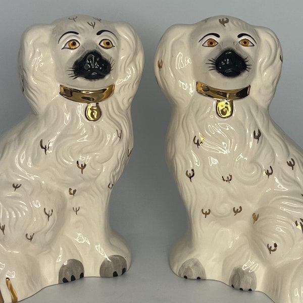 Staffordshire Dogs Pair Figurines - Etsy