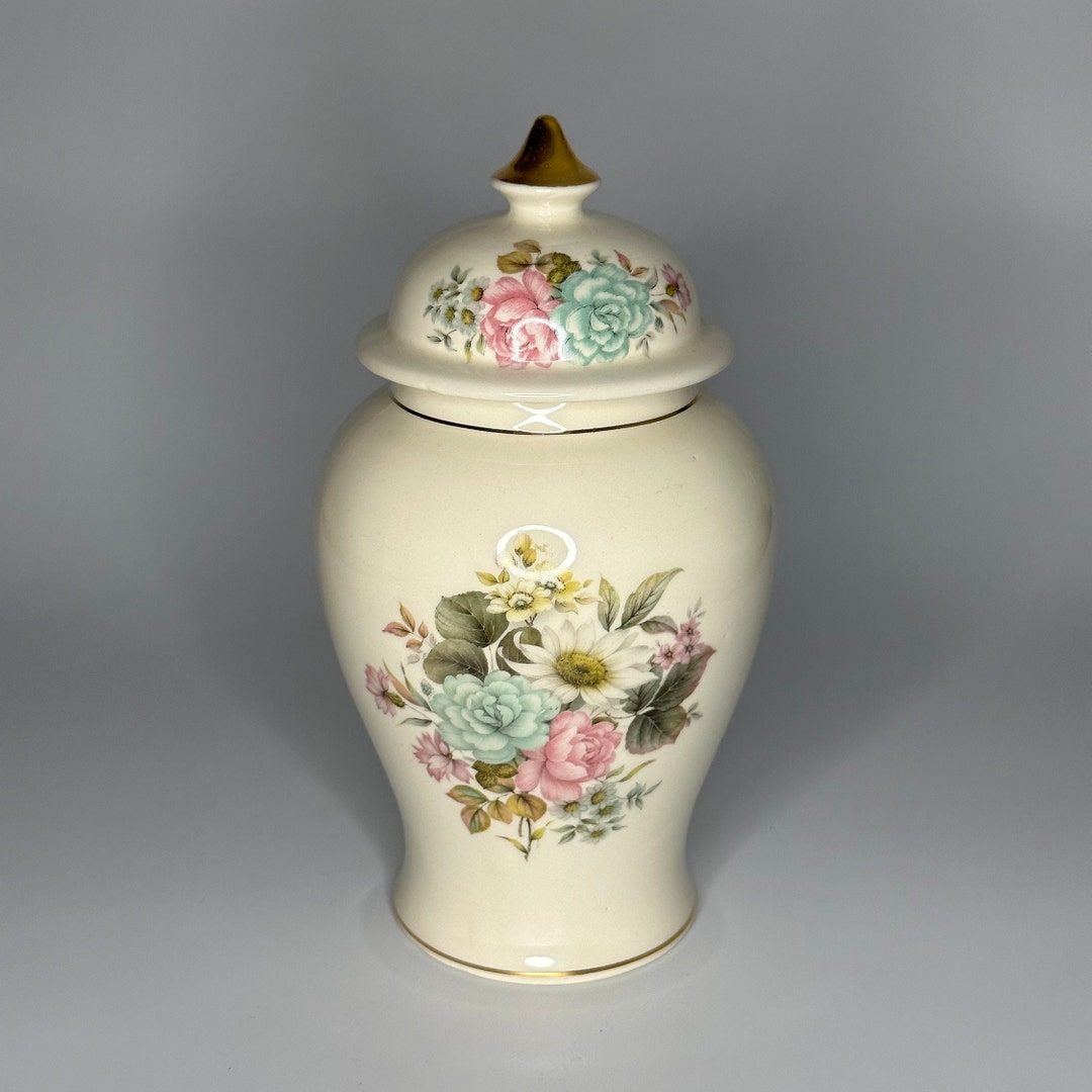 Sadler Floral Ginger Jar Urn Made in Staffordshire for Charisma Mid ...