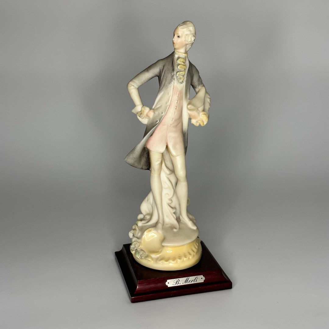 Vintage B. Merli 1984 Italian Capodimonte Porcelain Figurine of a ...