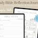 Daily Bible Reflection Journal - Meaningful Notes, Questions, and Bible ...