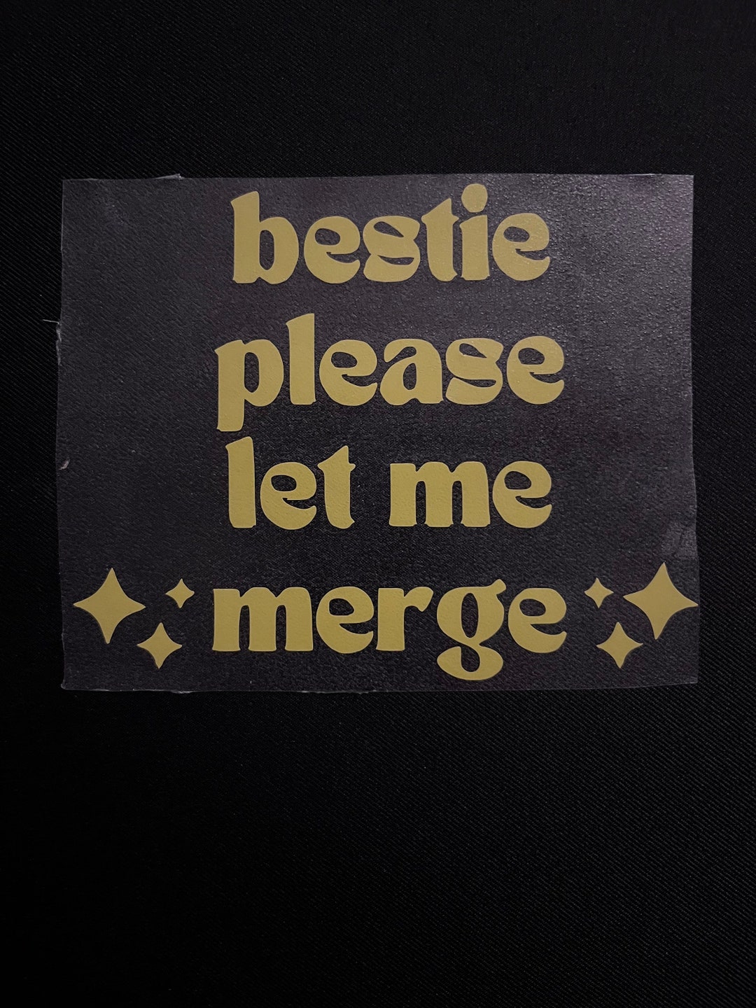Bestie Let Me Merge Decal - Etsy