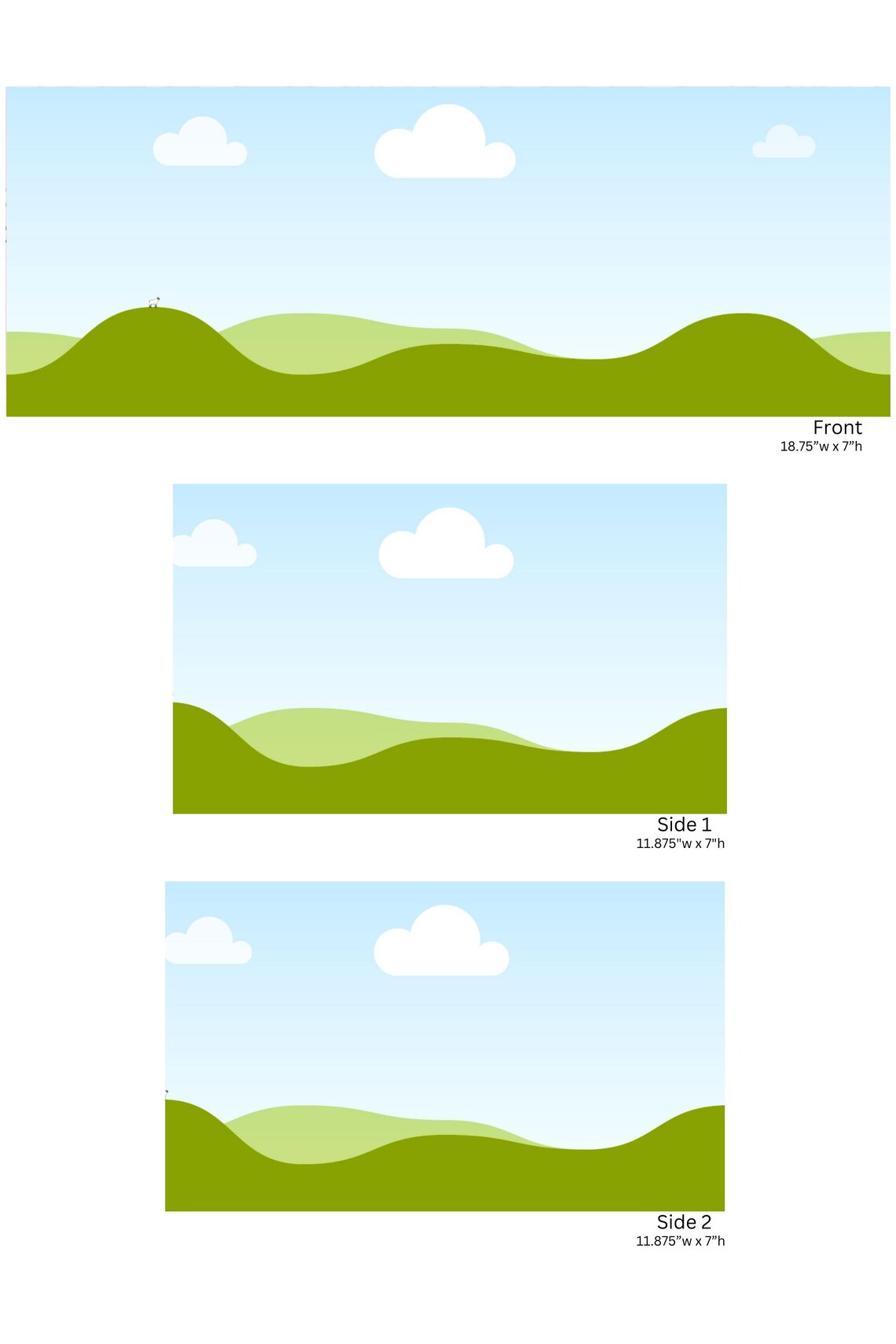 Vanity Mirror Gift Box Template Canva Frame | Gift Box Vanity Mirror ...