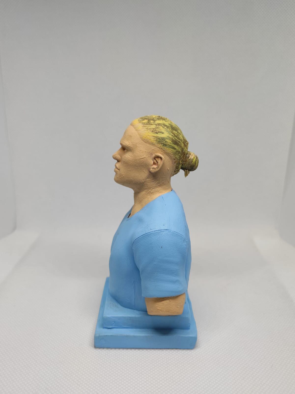 Erling Haaland Erling Haaland Bust Haaland Statue Soccer Player Bust ...