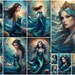 Half Page Mermaids 29 Files Instant Downloads. Printable Tags Pages ...