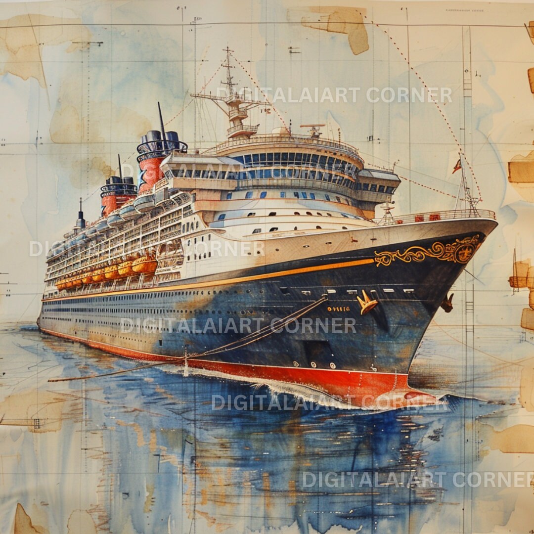 Cruise Technical Drawing - Etsy