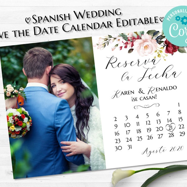 Reserva La Fecha Quinceanera Spanish - Etsy UK