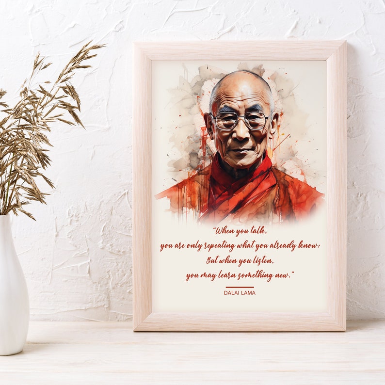 Dalai Lama Quote Printable High Quality Downloadable Print Wall Art ...