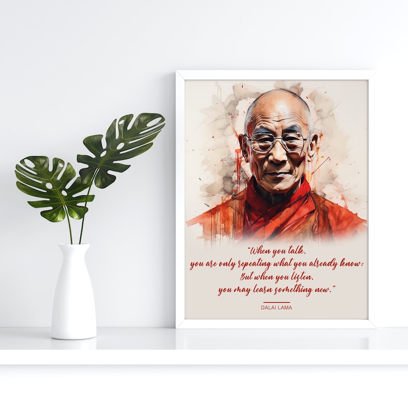 Dalai Lama Quote Printable High Quality Downloadable Print Wall Art ...