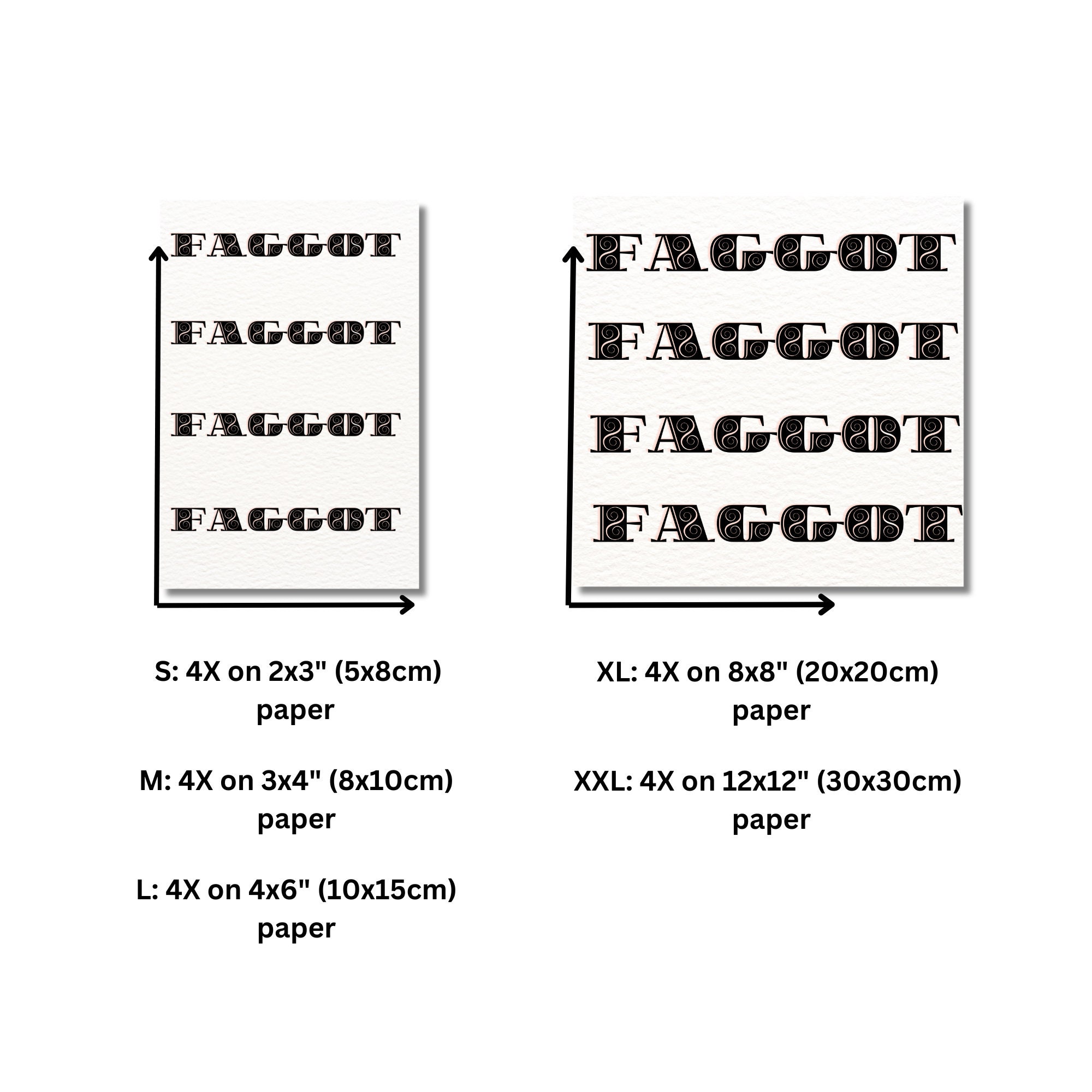 Faggot Temporary Tattoos Set Of 4 T For Her Him Etsy
