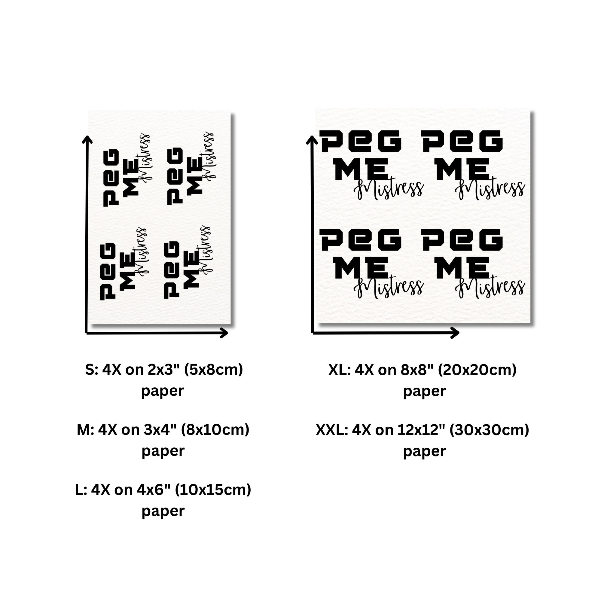 Peg Me Temporary Tattoos set of 4 Gift for Her/him - Etsy