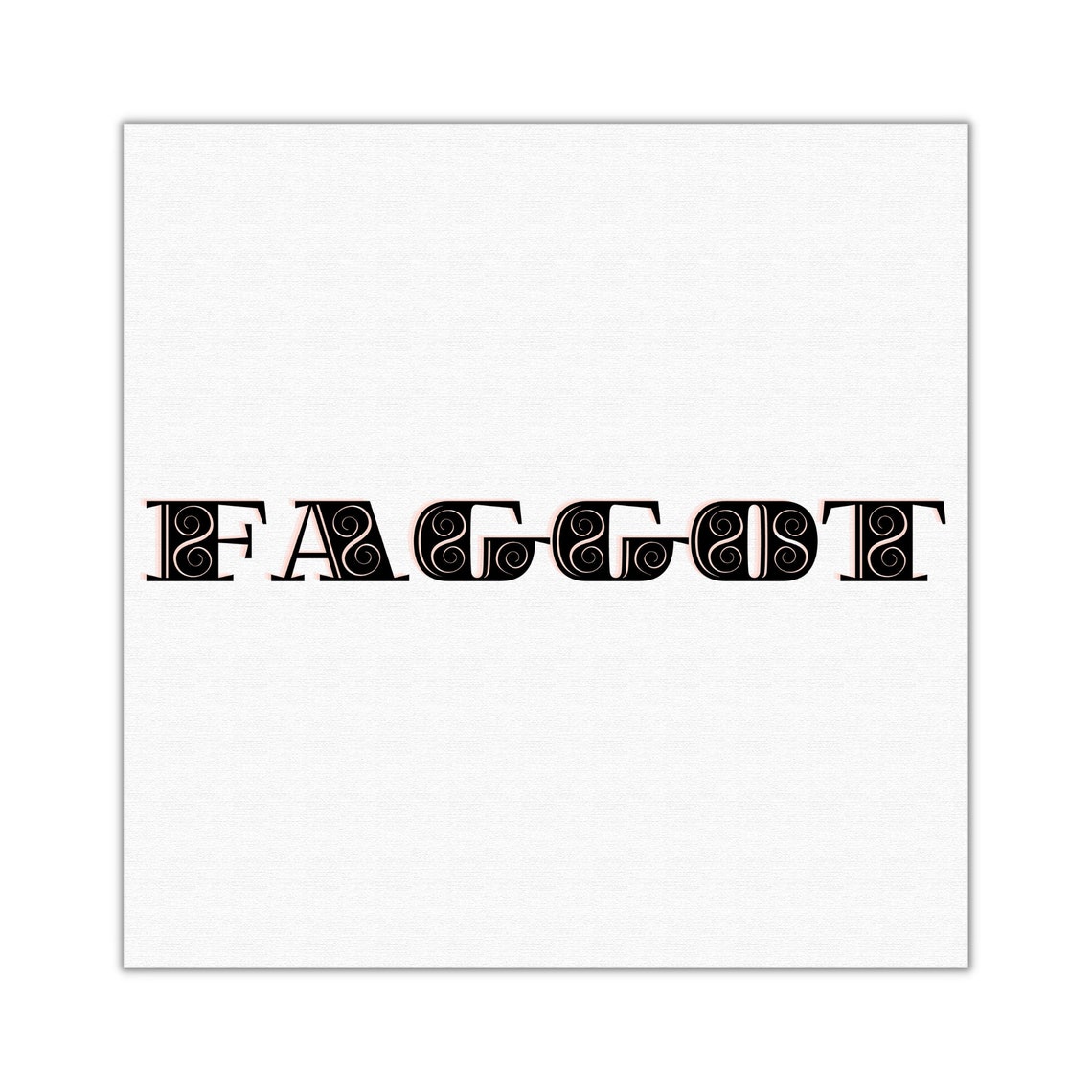 Faggot Temporary Tattoos set of 4 Gift for Her/him - Etsy