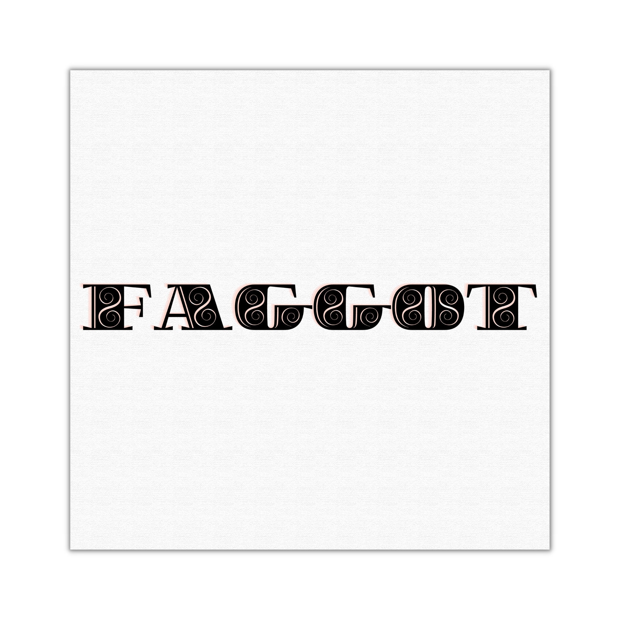 Faggot Temporary Tattoos Set Of 4 T For Her Him Etsy