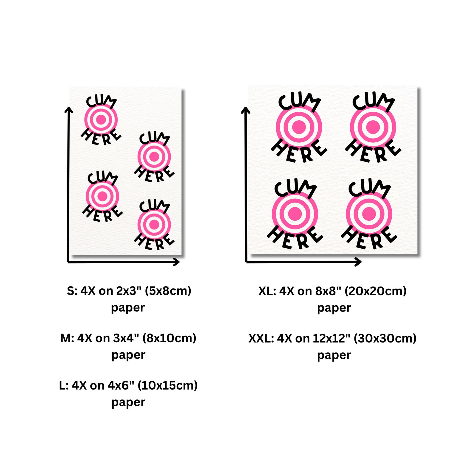 Blow Job Tattoo Cum Here Temporary Tattoos Set Of 4 Brilliant Rose Variant Etsy