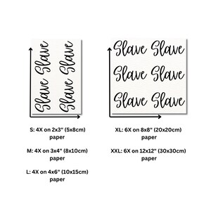 Slave Temporary Tattoos set of 4 Gift for Her/him - Etsy
