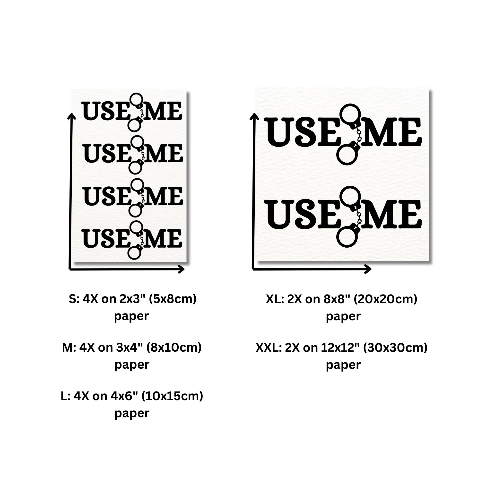 Use Me Temporary Tattoos set of 4 Gift for Her/him - Etsy