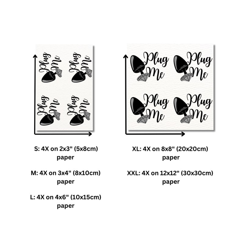 Plug Me Temporary Tattoos set of 4 Gift for Her/him - Etsy