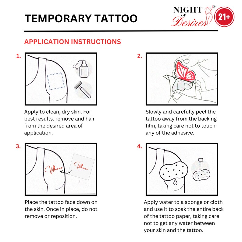 Yes Daddy Temporary Tattoos set of 4 - Etsy