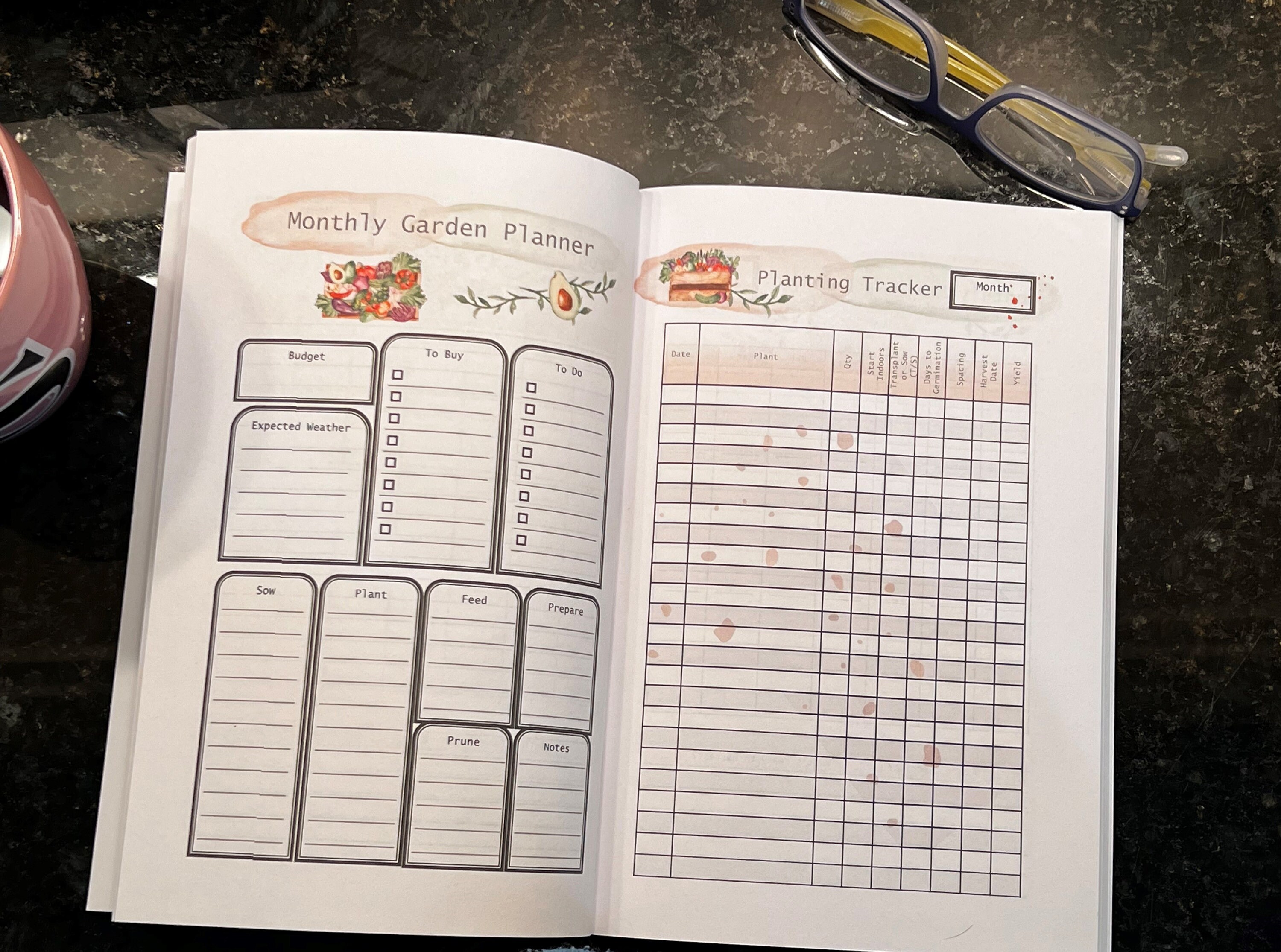 Printable Planners and Logs Downloadable Garden Logs - Etsy