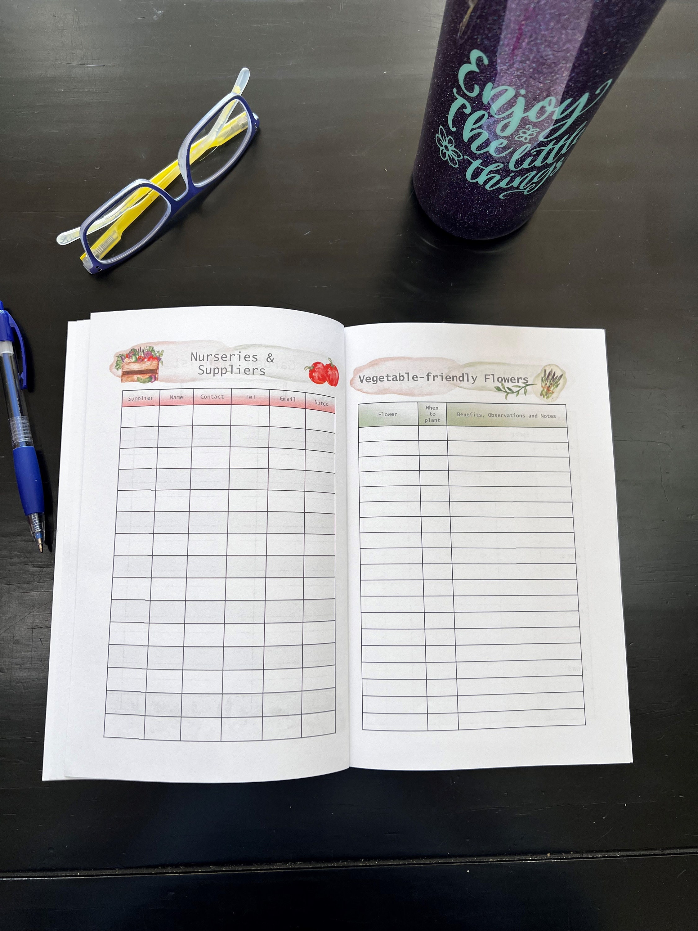 Printable Planners and Logs Downloadable Garden Logs - Etsy