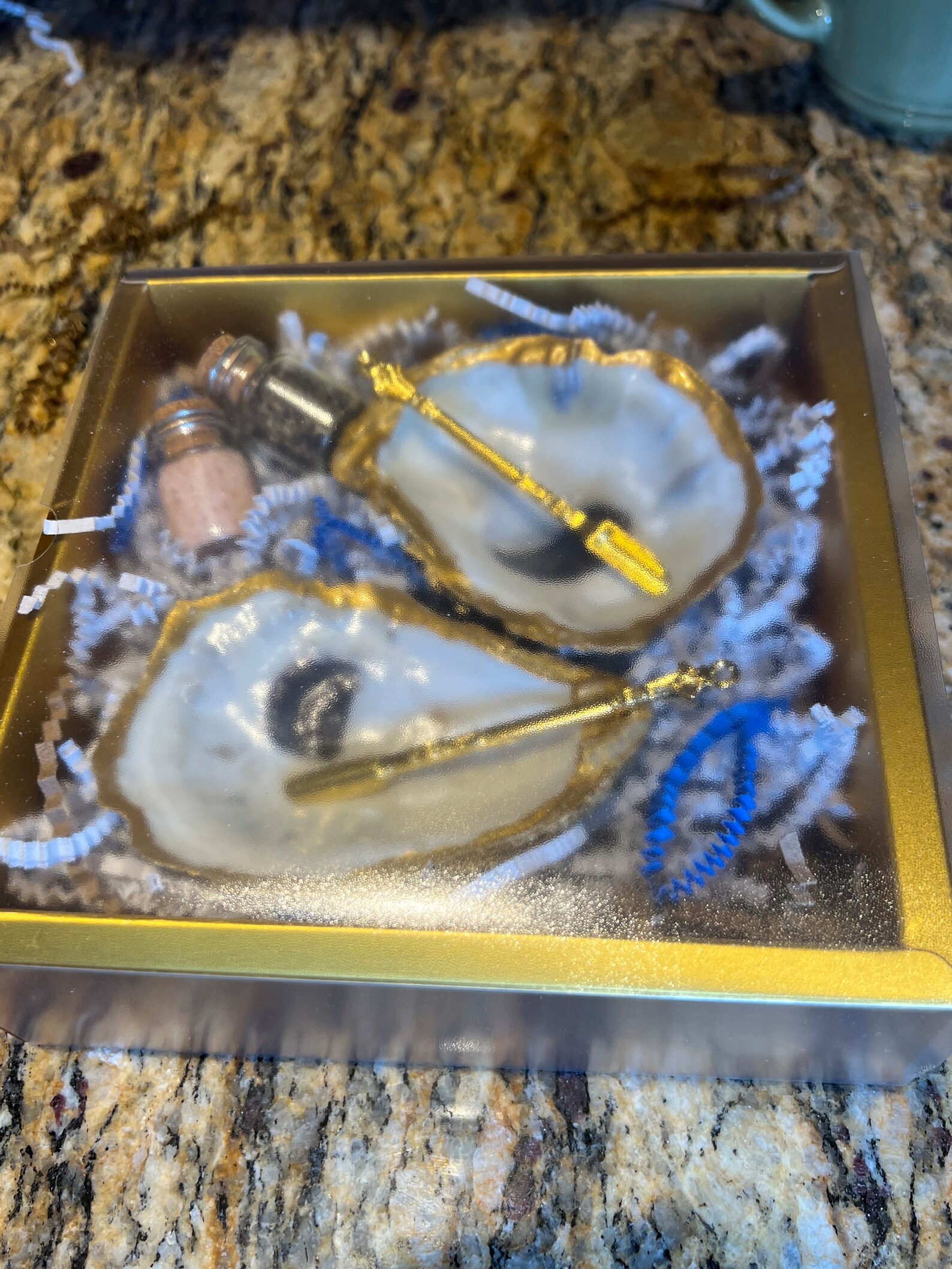 Oyster Shell Salt and Pepper Dishes, Cellars, Pinch Pots, Gift Set ...