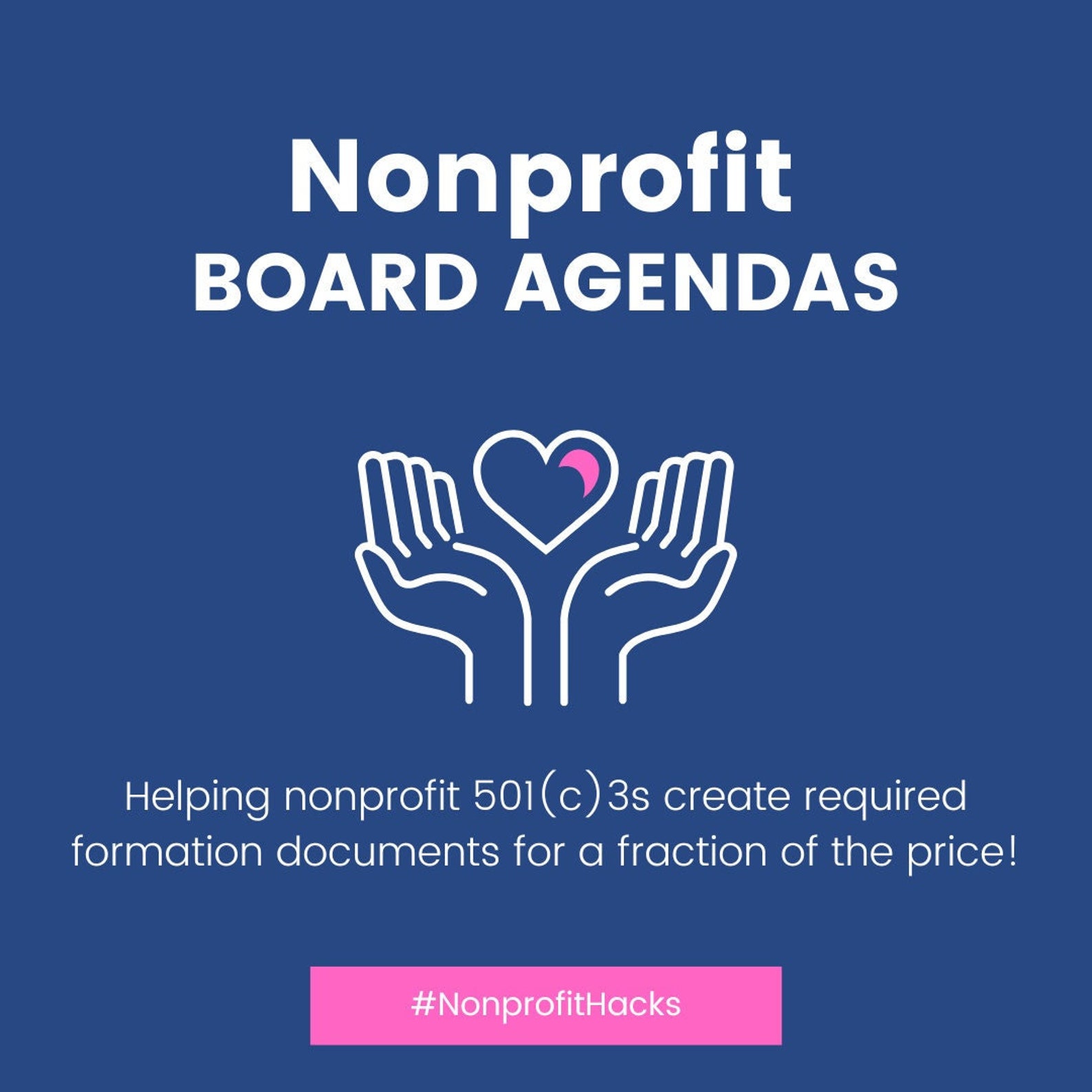 Board of Directors Meetings Agendas (nonprofit Specific With IRS ...