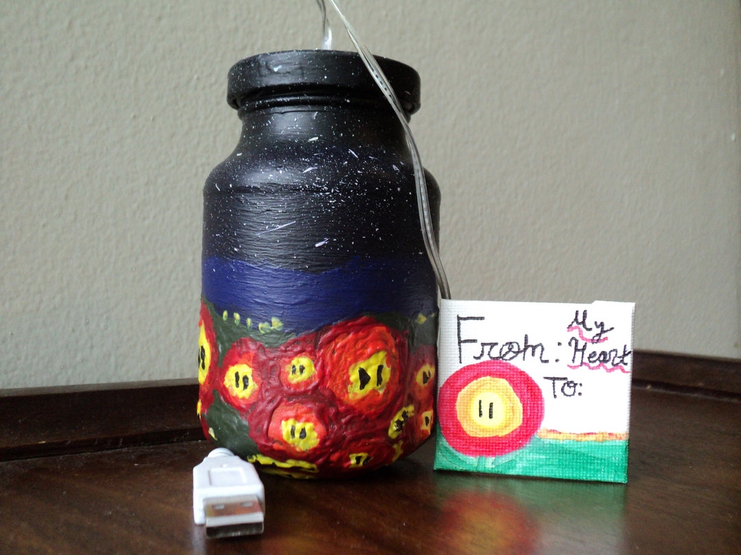 Figurine/lamp of Fire Flowers From Mario Movie/ Lamp of Fire Flowers ...