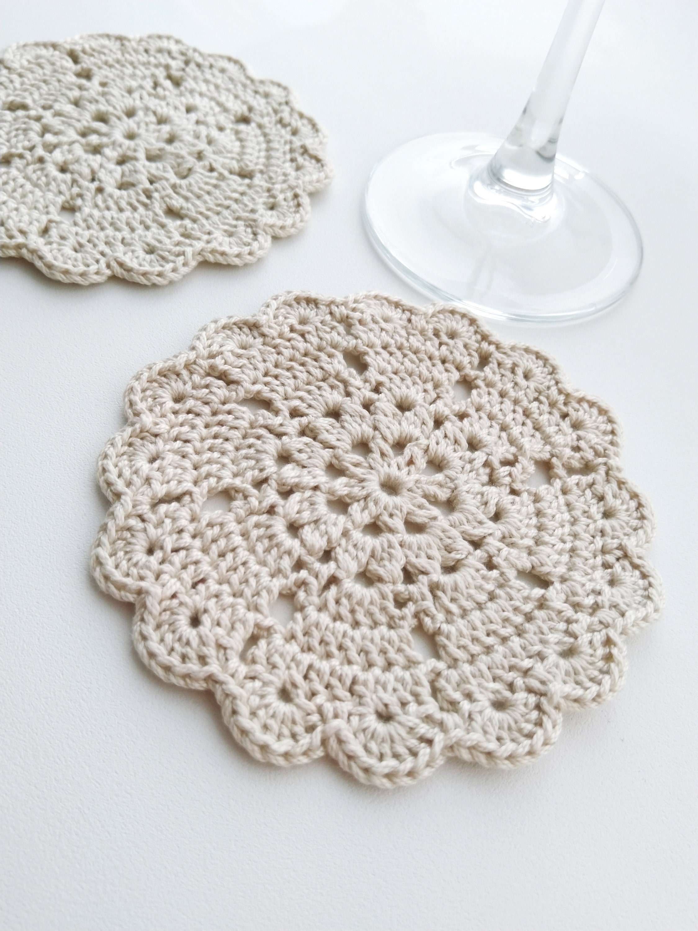Small Crochet Doily Pattern, Crochet Coaster - Etsy