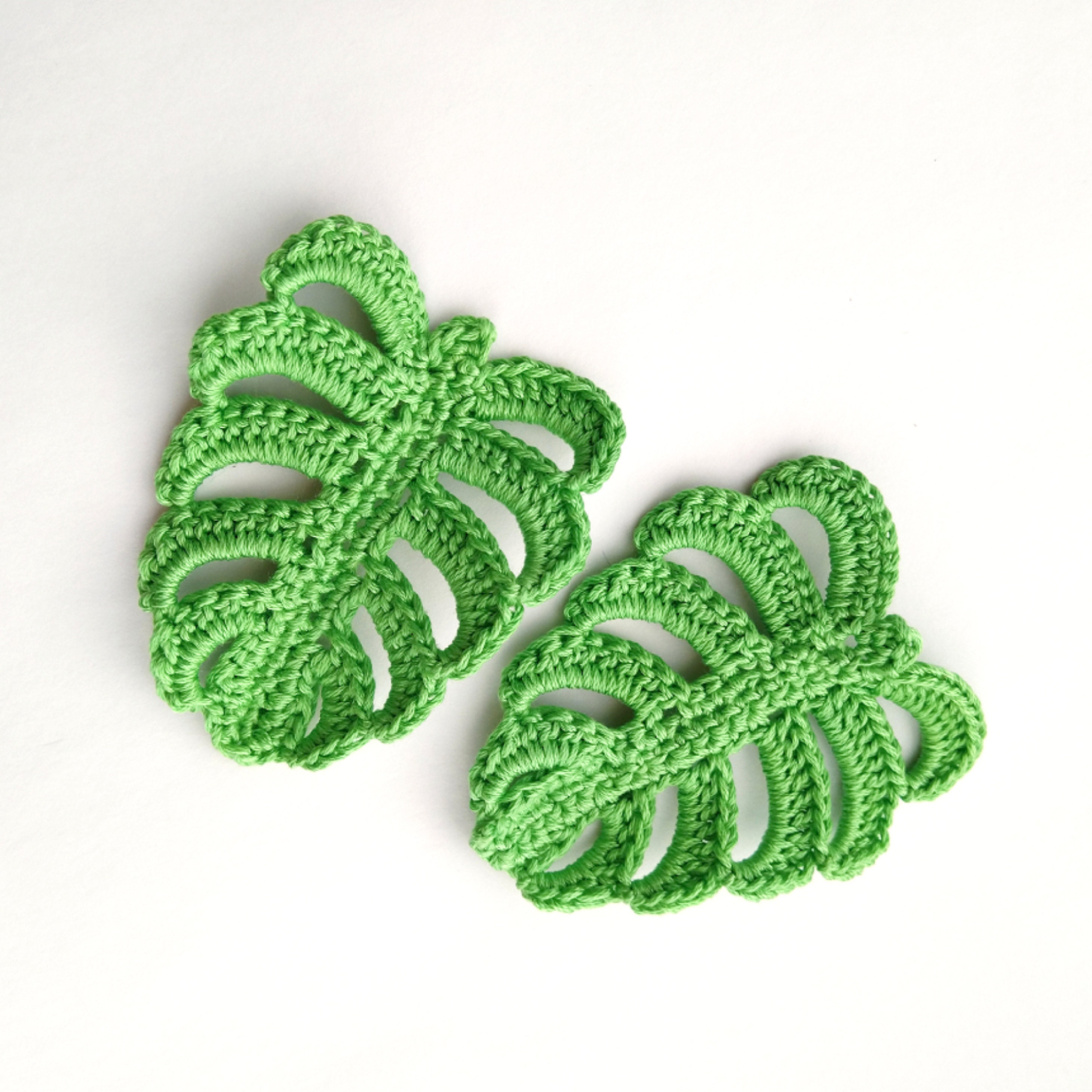 Monstera Leaf Coasters Pattern, Crochet Pattern - Etsy