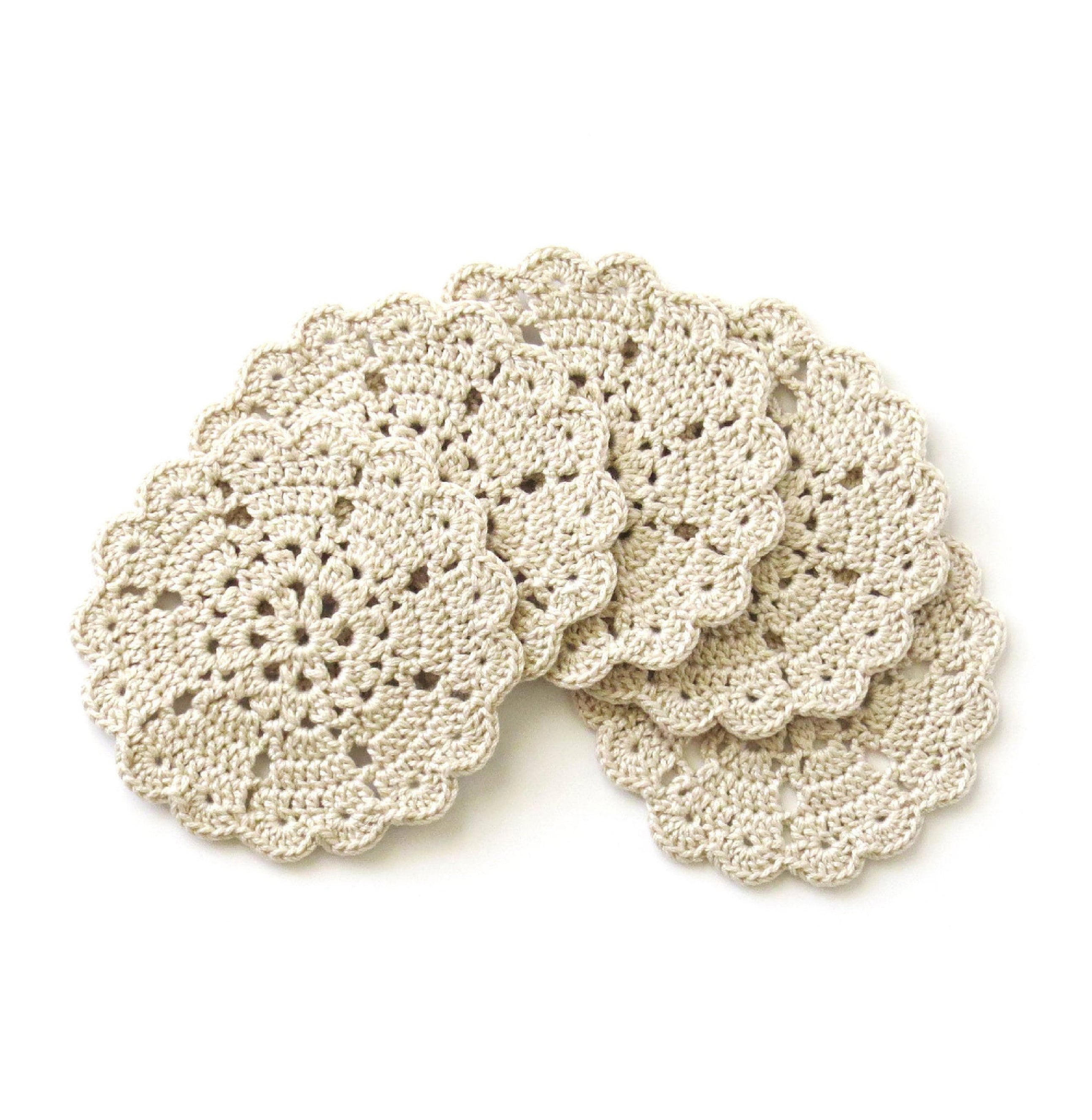 Small Crochet Doily Pattern, Crochet Coaster - Etsy