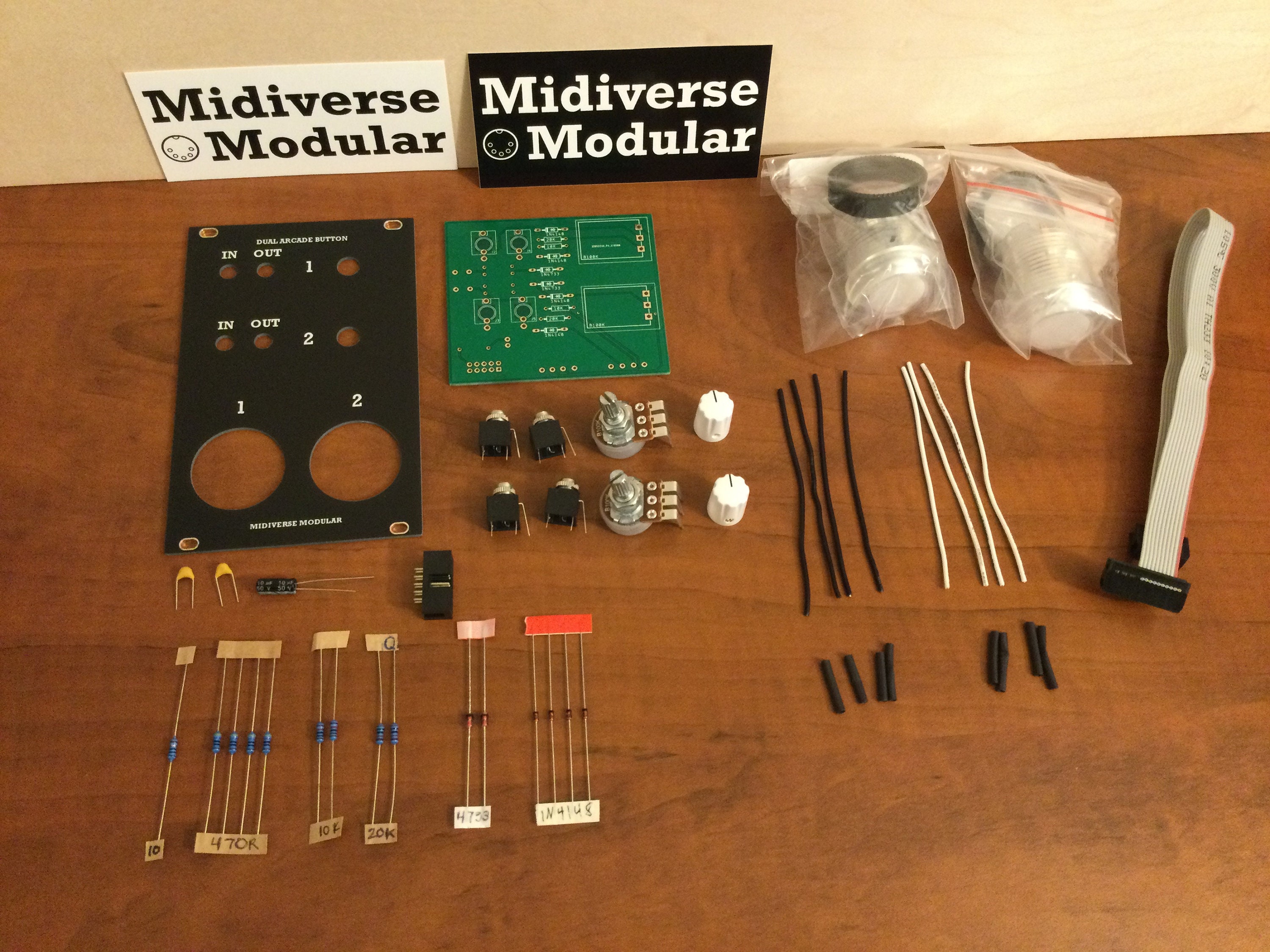 Midiverse Modular - Dual Arcade Button - Eurorack - Etsy