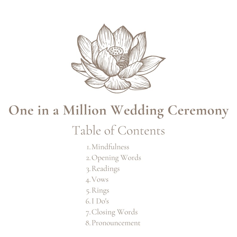 Unique & Modern Wedding Ceremony | Wedding Officiant Script - Etsy