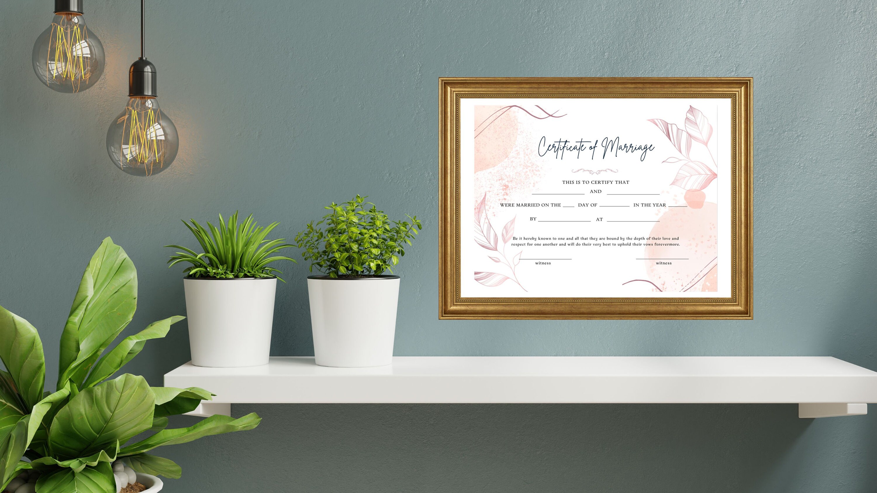 Marriage Certificate Keepsake - Etsy