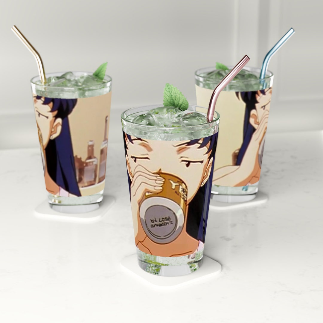 Evangelion misato Beer Glass - Etsy