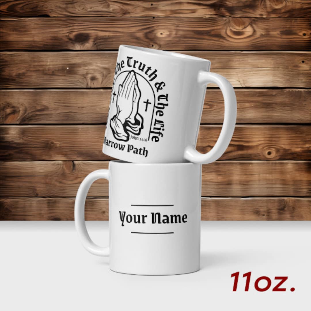 Mug Personalize Christian Add Name Coffee Mug Name Religious God Cup ...