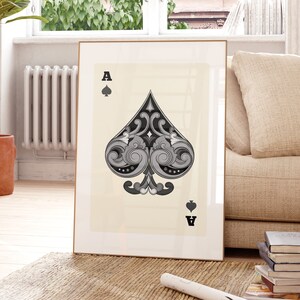 Trendy Retro Wall Set of 2 Art Retro Trendy Aesthetic Print Red Ace ...