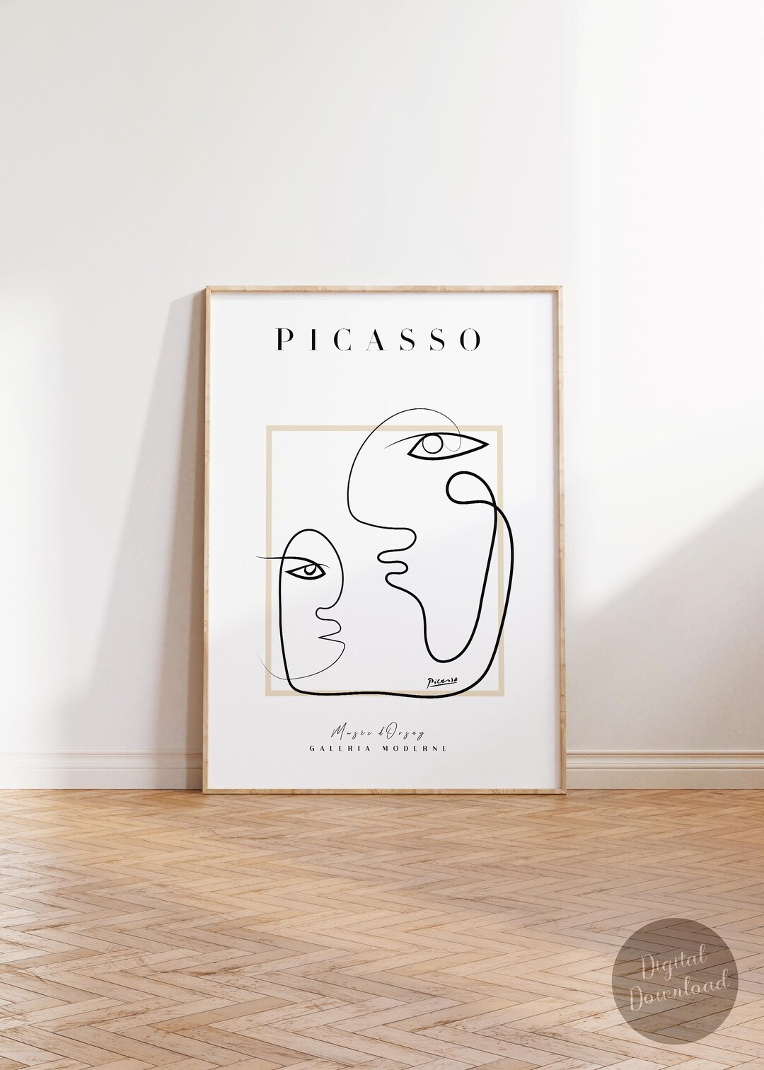 Picasso Modern Simple Elegant Art Print Digital Soft Pastel - Etsy