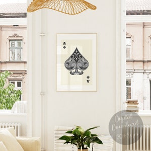 Trendy Retro Wall Set of 2 Art Retro Trendy Aesthetic Print Red Ace ...