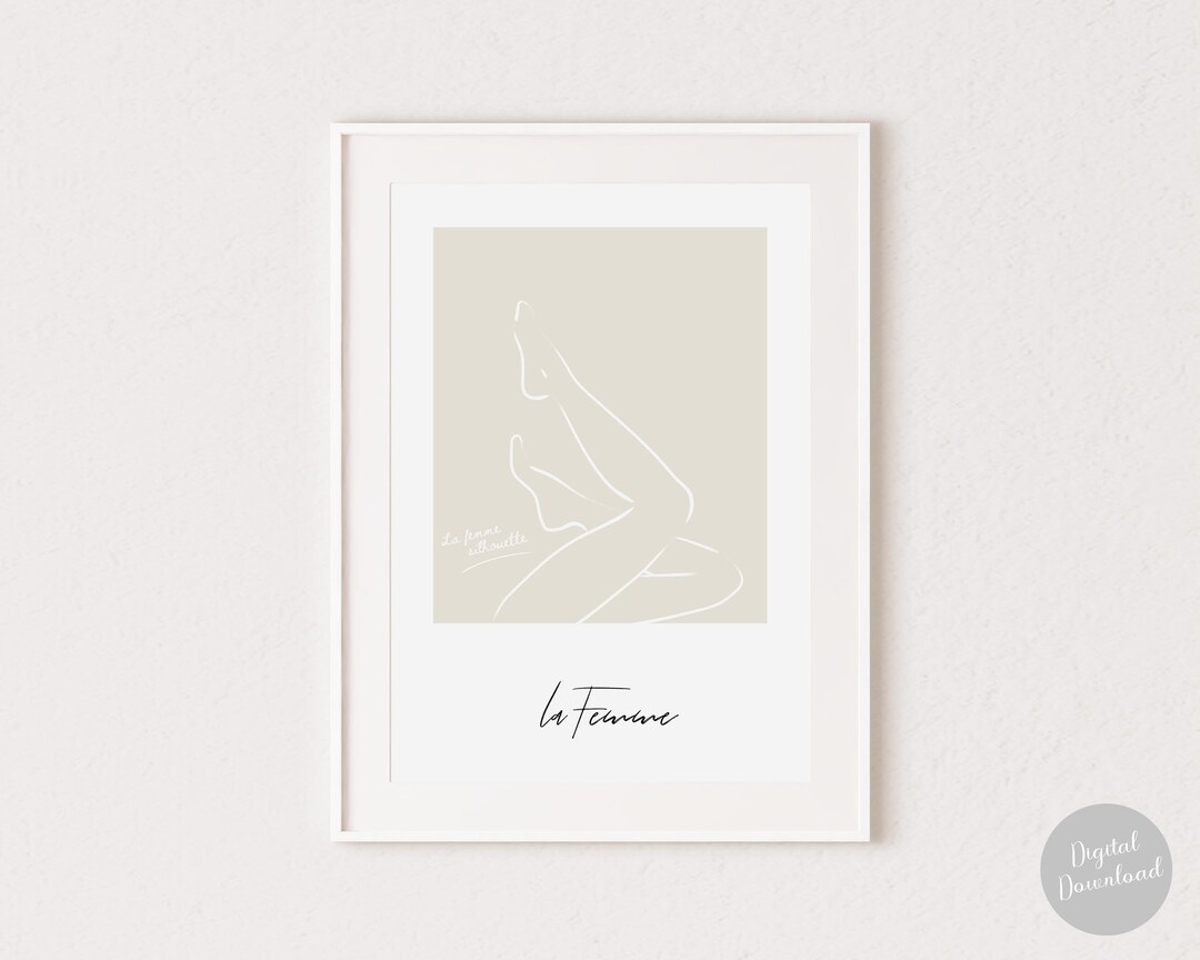 Evocative Figure Drawing Art Minimal Art Boho Wall Art - Etsy